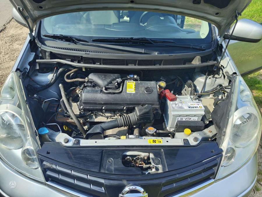 Grey Nissan Note 2014 in Vilnius, with an engine capacity of 1.40 L and mileage of 109 thousand km for 2500 €, photo 11 on AUTOMOTO.COM.LV