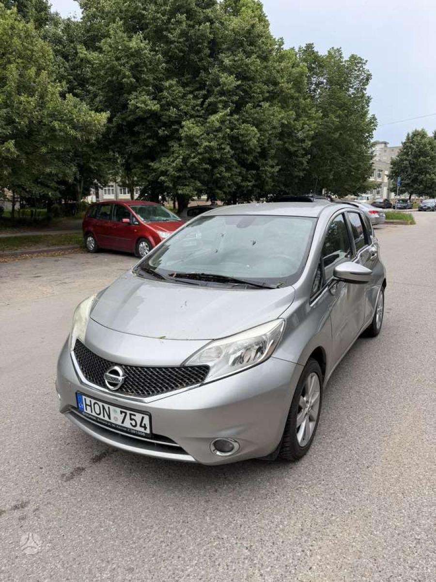 Grey Nissan Note 2016 in Kaunas, with an engine capacity of 1.20 L and mileage of 215 thousand km for 1999 €, photo 1 on AUTOMOTO.COM.LV