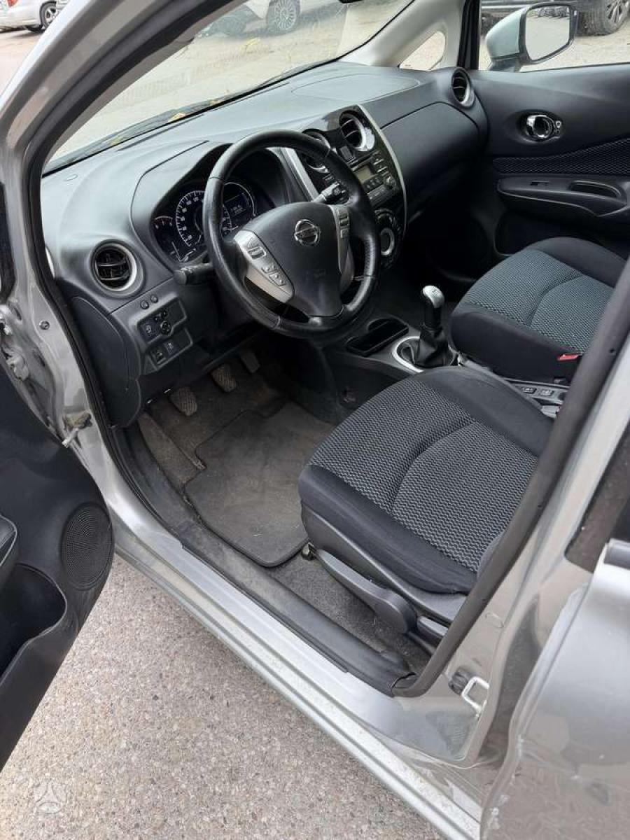 Grey Nissan Note 2016 in Kaunas, with an engine capacity of 1.20 L and mileage of 215 thousand km for 1999 €, photo 8 on AUTOMOTO.COM.LV
