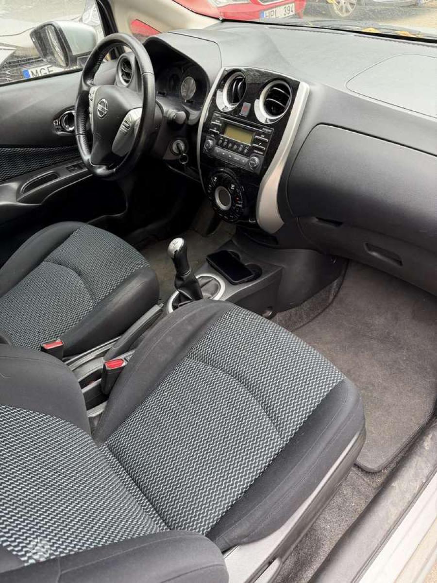 Grey Nissan Note 2016 in Kaunas, with an engine capacity of 1.20 L and mileage of 215 thousand km for 1999 €, photo 15 on AUTOMOTO.COM.LV