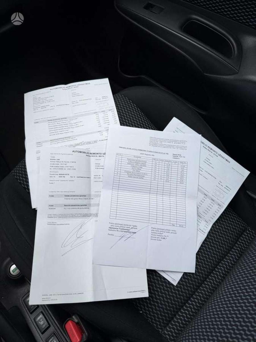 Grey Nissan Note 2016 in Kaunas, with an engine capacity of 1.20 L and mileage of 215 thousand km for 1999 €, photo 16 on AUTOMOTO.COM.LV
