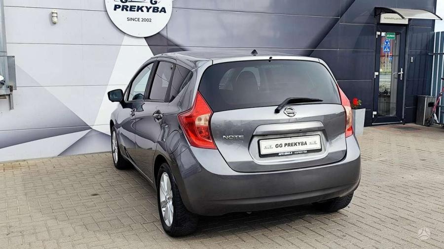 Pelēks Nissan Note 2016 Kauņa, ar dzinēja tilpumu 1.20 L un nobraukumu 152 tūkst. km par 5650 €, foto 3 vietnē AUTOMOTO.COM.LV