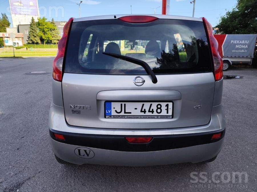 Pelēks Nissan Note 2008 Rīga, ar dzinēja tilpumu 1.50 L un nobraukumu 324 tūkst. km par 590 €, foto 5 vietnē AUTOMOTO.COM.LV