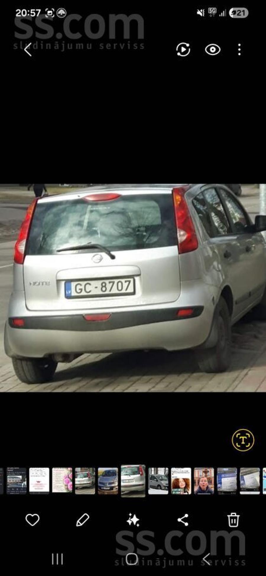 Pelēks Nissan Note 2006 Liepāja, ar dzinēja tilpumu 1.60 L un nobraukumu 227 tūkst. km par 1650 €, foto 3 vietnē AUTOMOTO.COM.LV