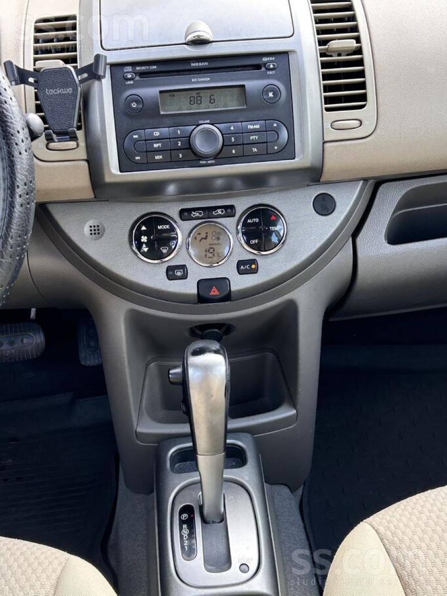 Nissan Note 2006 Rīga, ar dzinēja tilpumu 1.60 L un nobraukumu 261 tūkst. km par 1990 €, foto 14 vietnē AUTOMOTO.COM.LV