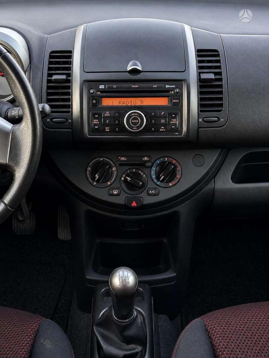 Nissan Note 2008 Viļņa, ar dzinēja tilpumu 1.60 L un nobraukumu 223 tūkst. km par 1800 €, foto 12 vietnē AUTOMOTO.COM.LV
