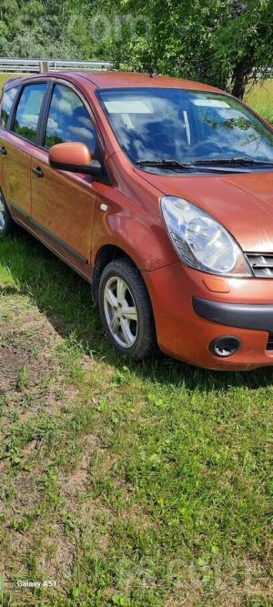 Orange Nissan Note 2006 in Ludza, with an engine capacity of 1.60 L and mileage of 296 thousand km for 600 €, photo  on AUTOMOTO.COM.LV