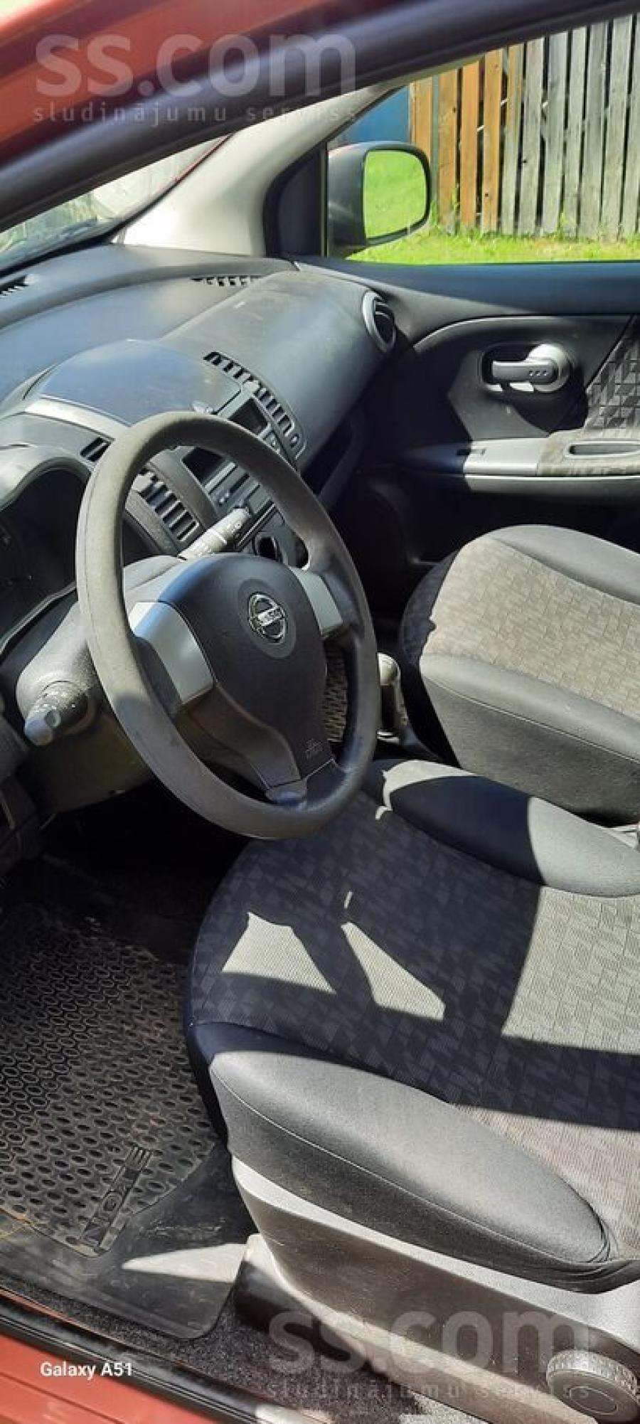 Orange Nissan Note 2006 in Ludza, with an engine capacity of 1.60 L and mileage of 296 thousand km for 600 €, photo 9 on AUTOMOTO.COM.LV