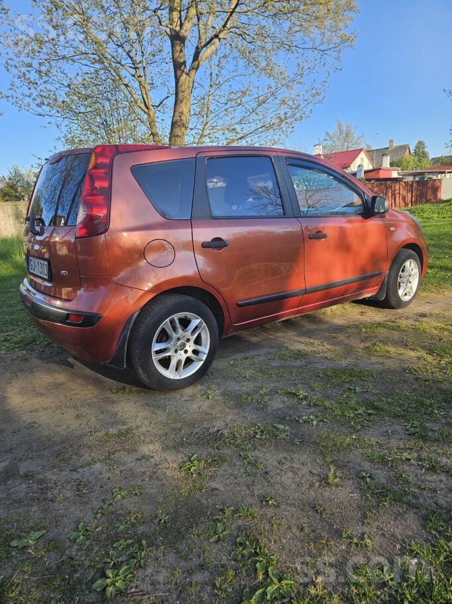 Orange Nissan Note 2007 in Liepaja, with an engine capacity of 1.50 L and mileage of 188 thousand km for 2000 €, photo 2 on AUTOMOTO.COM.LV