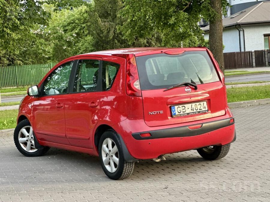 Sarkans Nissan Note 2006 Jelgava, ar dzinēja tilpumu 1.60 L un nobraukumu 257 tūkst. km par 1950 €, foto 7 vietnē AUTOMOTO.COM.LV