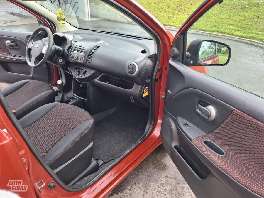 Sarkans Nissan Note 2008 Alīta, ar dzinēja tilpumu 1.40 L un nobraukumu 189 tūkst. km par 1550 €, foto 9 vietnē AUTOMOTO.COM.LV