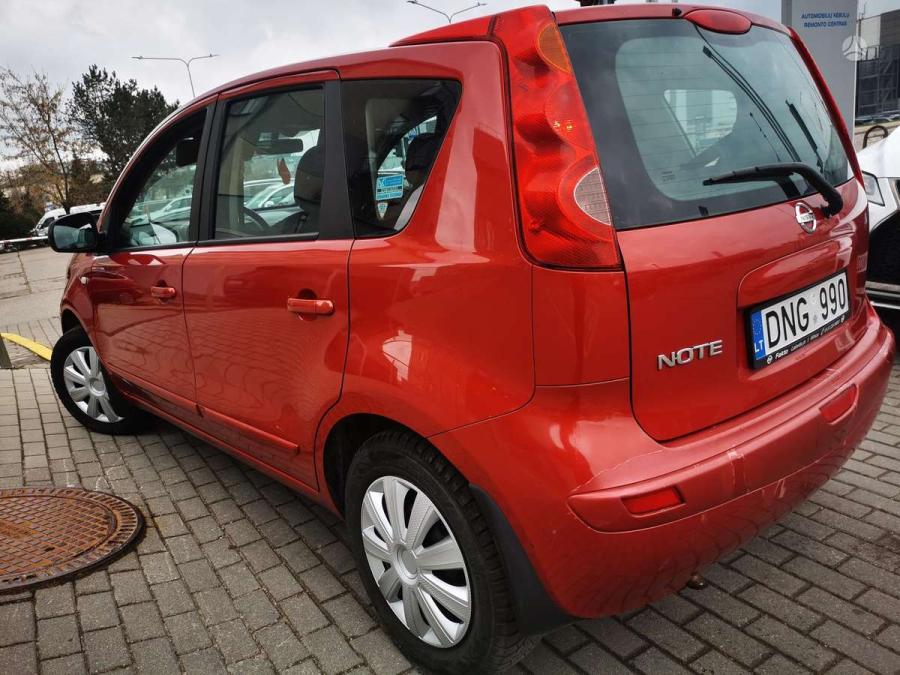 Red Nissan Note 2008 in Vilnius, with an engine capacity of 1.39 L and mileage of 223 thousand km for 1490 €, photo 14 on AUTOMOTO.COM.LV