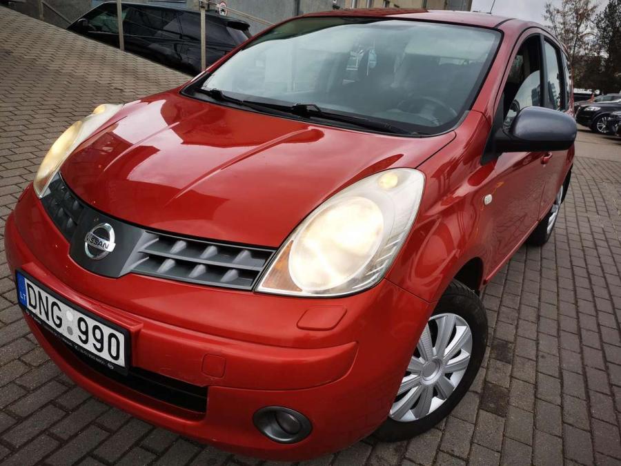 Red Nissan Note 2008 in Vilnius, with an engine capacity of 1.39 L and mileage of 223 thousand km for 1490 €, photo 15 on AUTOMOTO.COM.LV