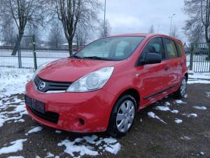 Sarkans Nissan Note 2010 Rīga, ar dzinēja tilpumu 1.40 L un nobraukumu 147 tūkst. km par 3500 €, foto  vietnē AUTOMOTO.COM.LV