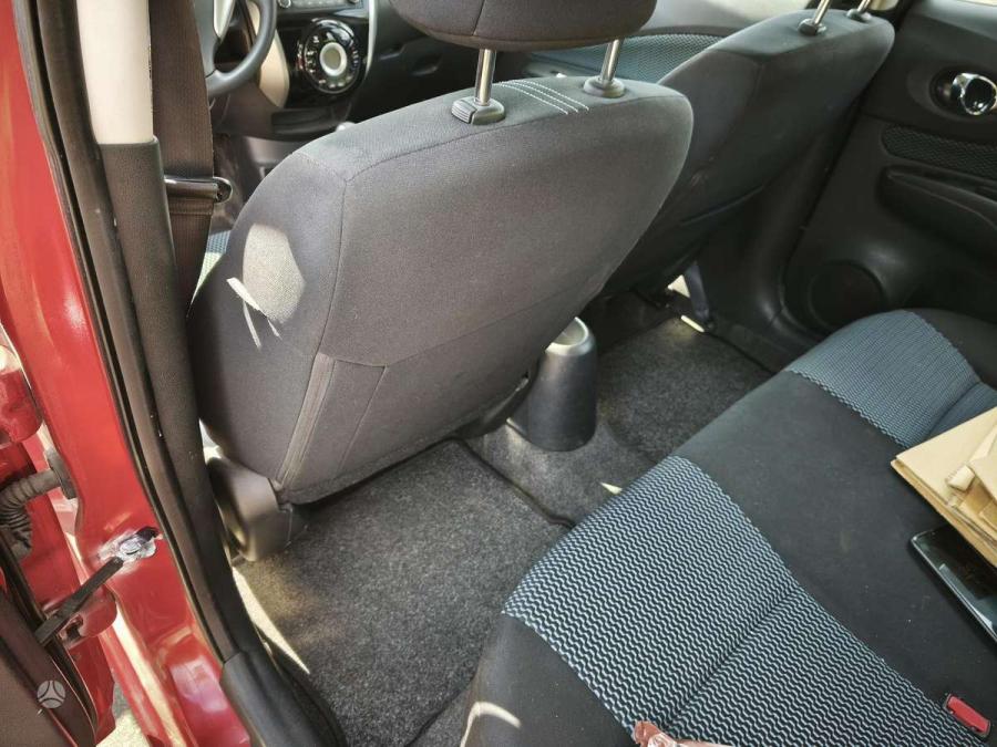 Red Nissan Note 2014 in Vilnius, with an engine capacity of 1.20 L and mileage of 134 thousand km for 4700 €, photo 9 on AUTOMOTO.COM.LV
