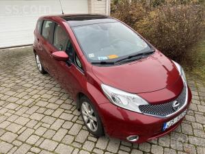 Sarkans Nissan Note 2014 Rīga, ar dzinēja tilpumu 1.20 L un nobraukumu 88 tūkst. km par 5700 €, foto  vietnē AUTOMOTO.COM.LV