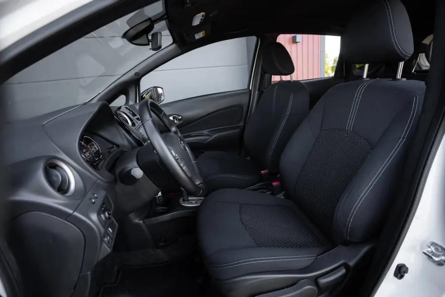 White Nissan Note 2016 in Jelgava, with an engine capacity of 1.20 L and mileage of 78 thousand km for 6950 €, photo 14 on AUTOMOTO.COM.LV