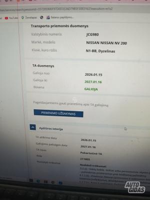 Nissan NV200 2016 in Utena, with an engine capacity of 1.50 L and mileage of 214 thousand km for 2300 €, photo 10 on AUTOMOTO.COM.LV