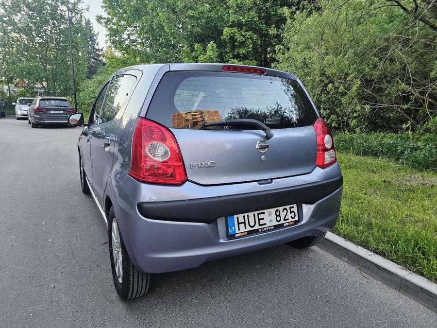 Blue Nissan Pixo 2010 in Vilnius, with an engine capacity of 1.00 L and mileage of 140 thousand km for 1500 €, photo 3 on AUTOMOTO.COM.LV