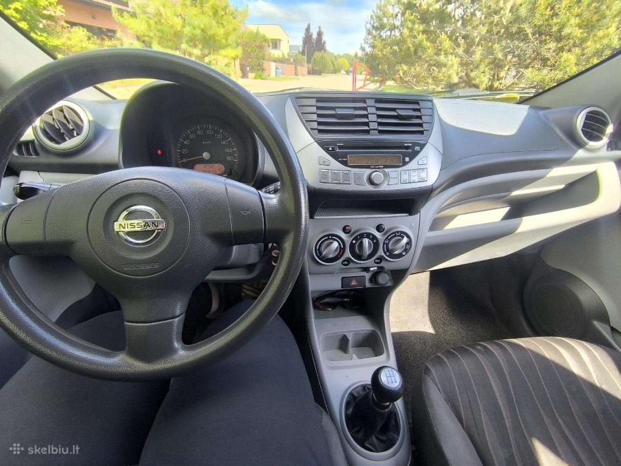 Grey Nissan Pixo 2009 in Siauliai, with an engine capacity of 1.00 L and mileage of 105 thousand km for 1350 €, photo 5 on AUTOMOTO.COM.LV