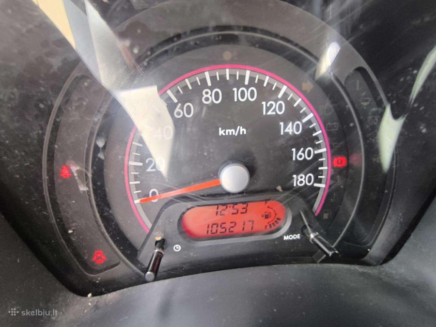 Grey Nissan Pixo 2009 in Siauliai, with an engine capacity of 1.00 L and mileage of 105 thousand km for 1350 €, photo 13 on AUTOMOTO.COM.LV
