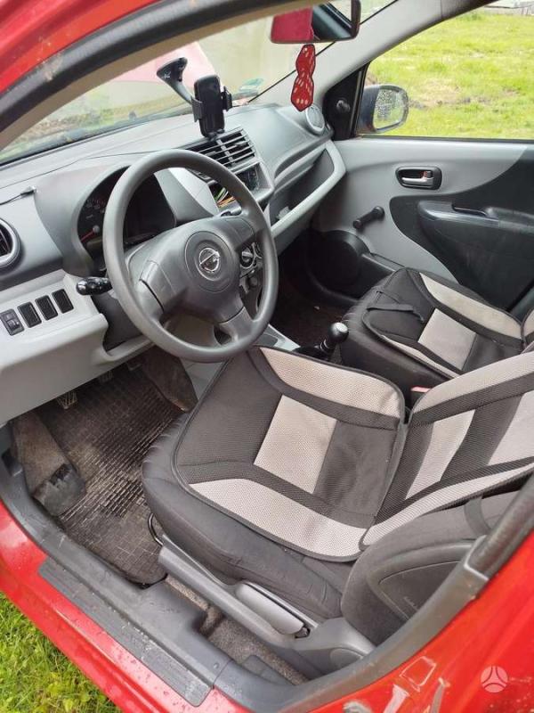 Red Nissan Pixo 2010 in Jurbarkas, with an engine capacity of 1.00 L and mileage of 158 thousand km for 500 €, photo 7 on AUTOMOTO.COM.LV