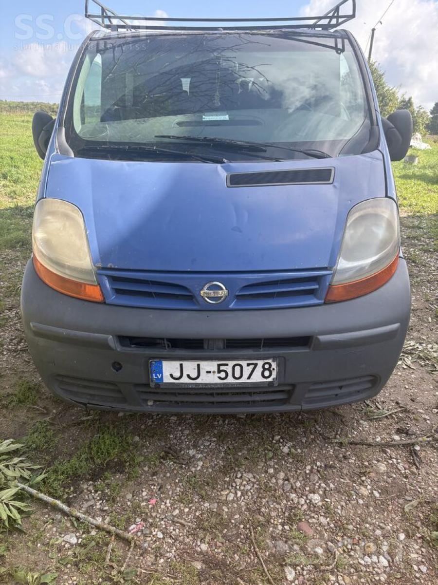 Blue Nissan Primastar 2004 in Liepaja, with an engine capacity of 1.90 L and mileage of 401 thousand km for 1600 €, photo 1 on AUTOMOTO.COM.LV