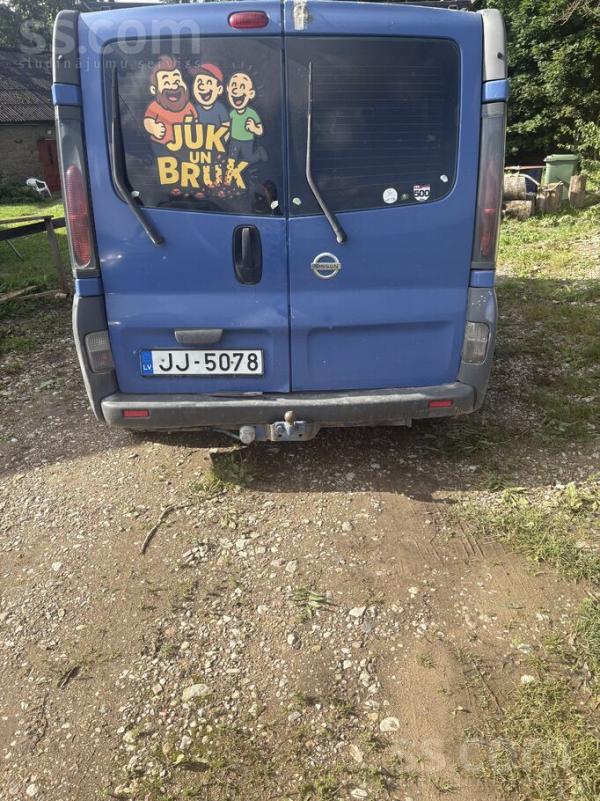 Blue Nissan Primastar 2004 in Liepaja, with an engine capacity of 1.90 L and mileage of 401 thousand km for 1600 €, photo 4 on AUTOMOTO.COM.LV
