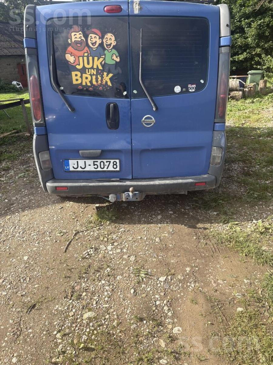 Blue Nissan Primastar 2004 in Liepaja, with an engine capacity of 1.90 L and mileage of 401 thousand km for 1600 €, photo 5 on AUTOMOTO.COM.LV