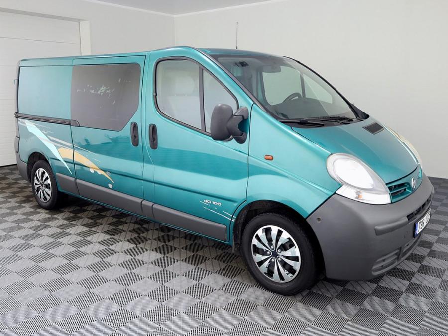Green Nissan Primastar 2003 in Tallinn, with an engine capacity of 1.90 L and mileage of 328 thousand km for 2299 €, photo 10 on AUTOMOTO.COM.LV