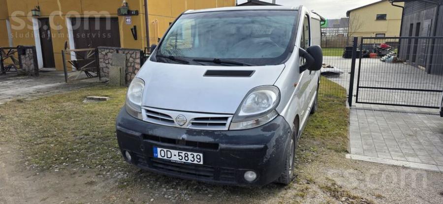 Grey Nissan Primastar 2003 in Jelgava, with an engine capacity of 1.90 L and mileage of 331 thousand km for 2300 €, photo 1 on AUTOMOTO.COM.LV