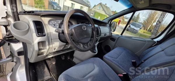 Grey Nissan Primastar 2003 in Jelgava, with an engine capacity of 1.90 L and mileage of 331 thousand km for 2300 €, photo 6 on AUTOMOTO.COM.LV
