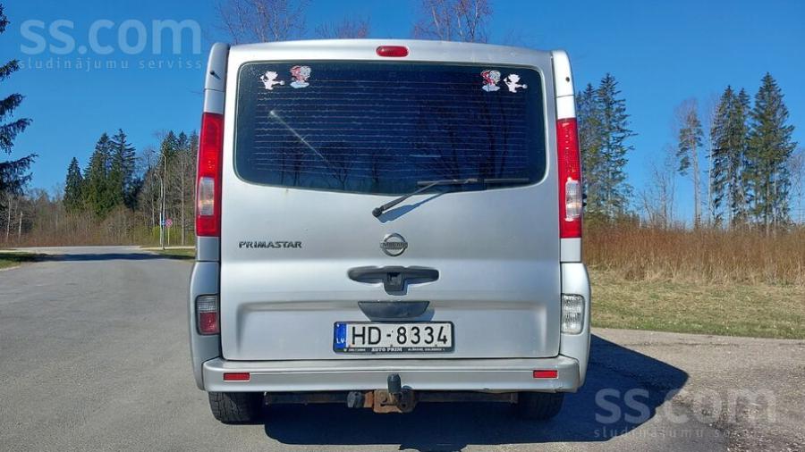 Pelēks Nissan Primastar 2007 Alūksne, ar dzinēja tilpumu 2.00 L un nobraukumu 0 tūkst. km par 3700 €, foto 8 vietnē AUTOMOTO.COM.LV