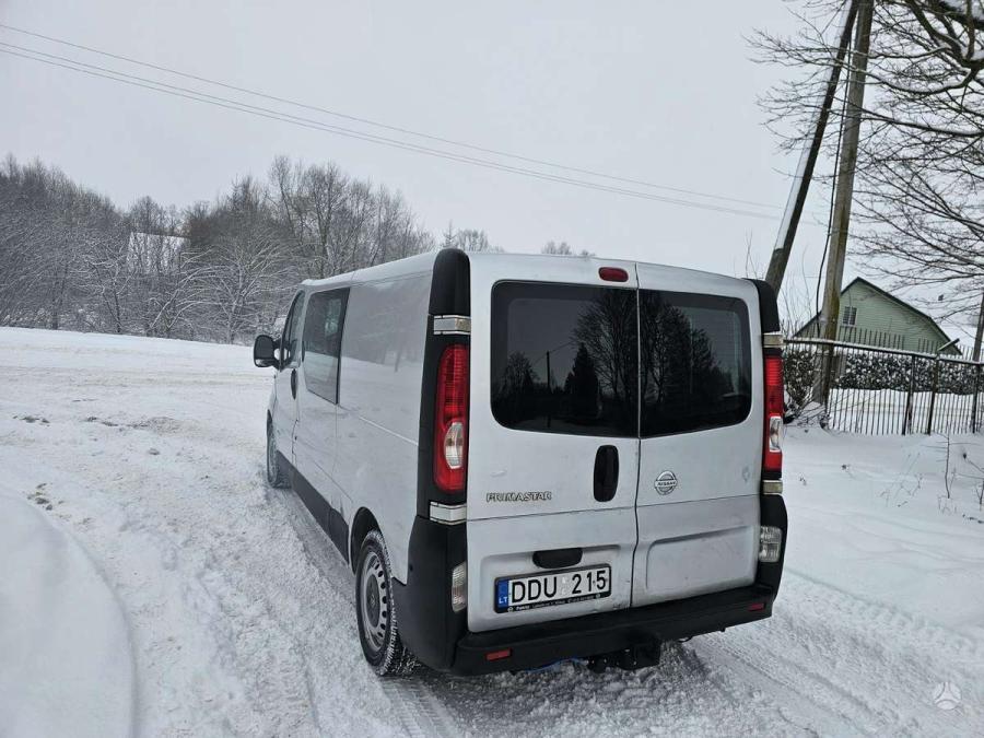 Pelēks Nissan Primastar 2008 Jurbarkas, ar dzinēja tilpumu 2.00 L un nobraukumu 330 tūkst. km par 3450 €, foto 3 vietnē AUTOMOTO.COM.LV
