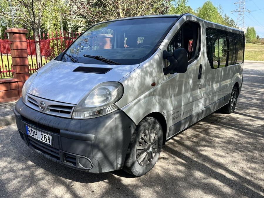 Pelēks Nissan Primastar 2005 Viļņa, ar dzinēja tilpumu 2.50 L un nobraukumu 339 tūkst. km par 2950 €, foto 3 vietnē AUTOMOTO.COM.LV