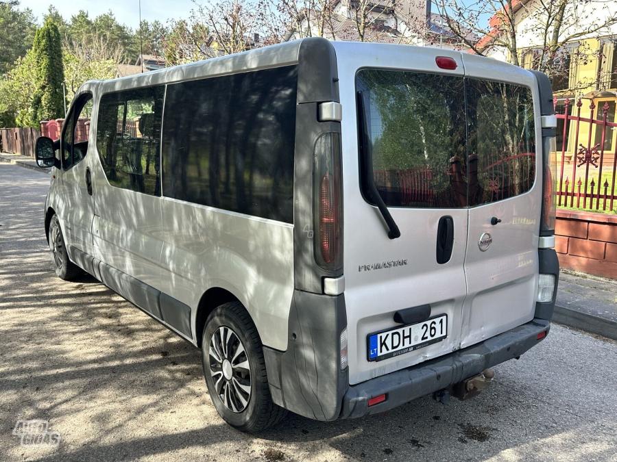 Pelēks Nissan Primastar 2005 Viļņa, ar dzinēja tilpumu 2.50 L un nobraukumu 339 tūkst. km par 2950 €, foto 4 vietnē AUTOMOTO.COM.LV