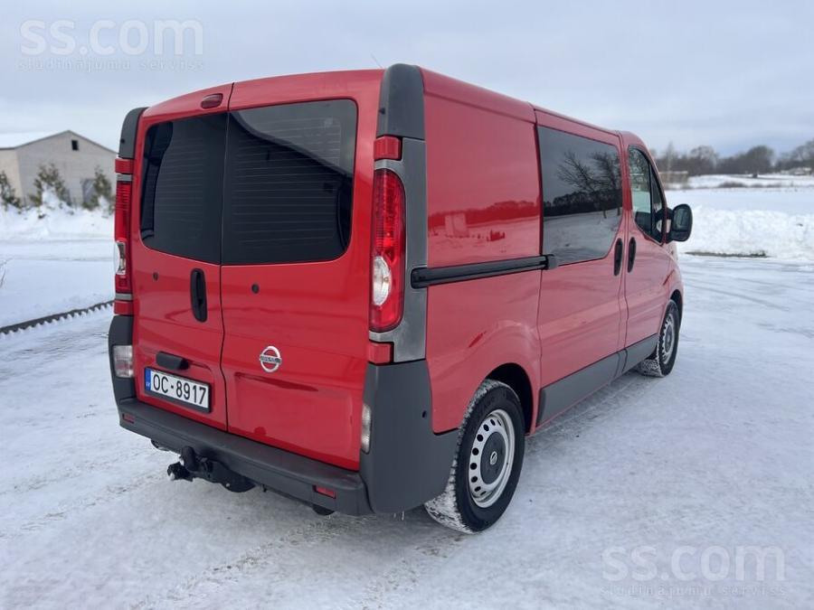 Sarkans Nissan Primastar 2007 Rēzekne, ar dzinēja tilpumu 2.00 L un nobraukumu 0 tūkst. km par 5550 €, foto 7 vietnē AUTOMOTO.COM.LV