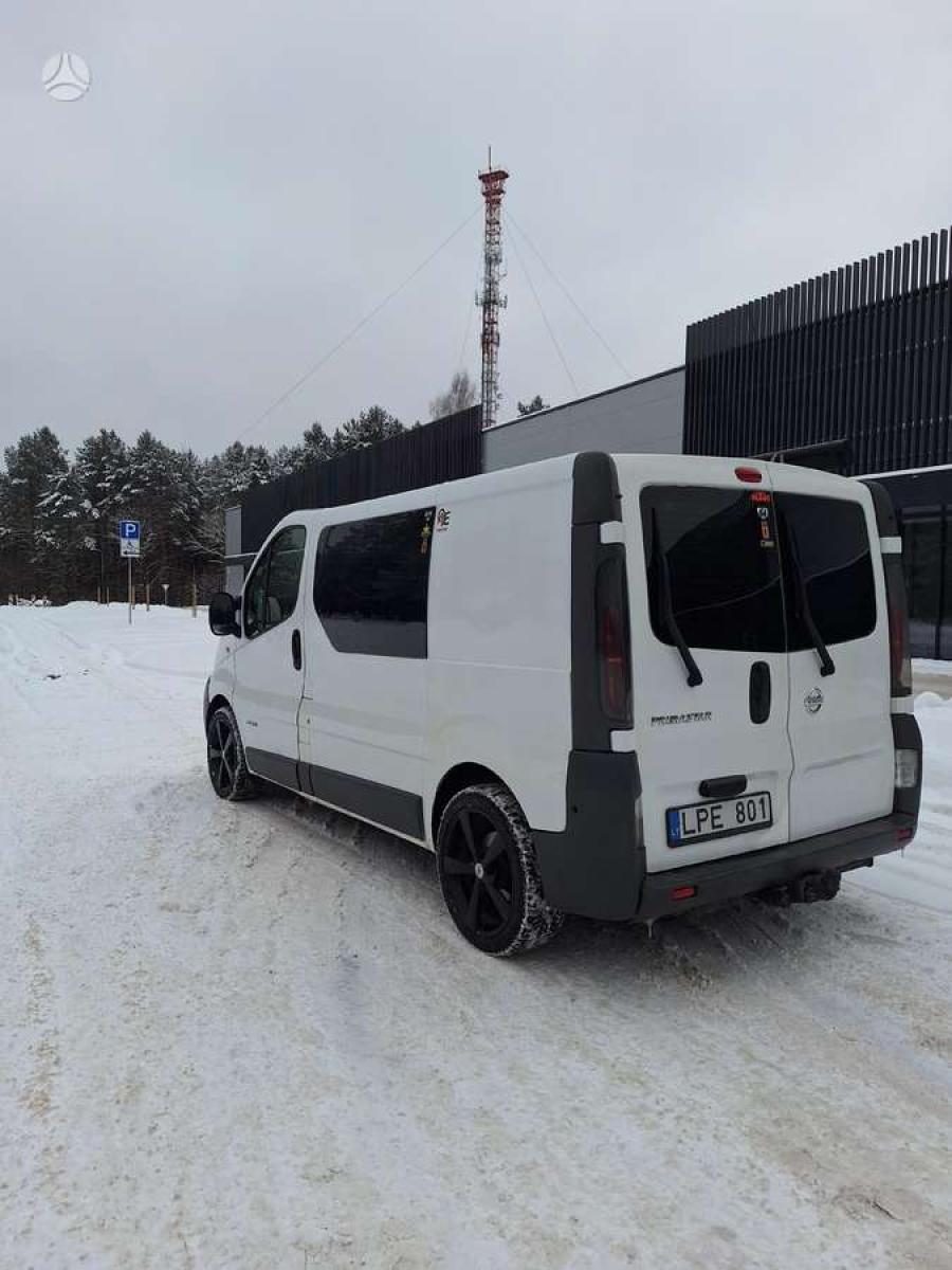 White Nissan Primastar 2005 in Utena, with an engine capacity of 1.90 L and mileage of 310 thousand km for 3950 €, photo 2 on AUTOMOTO.COM.LV