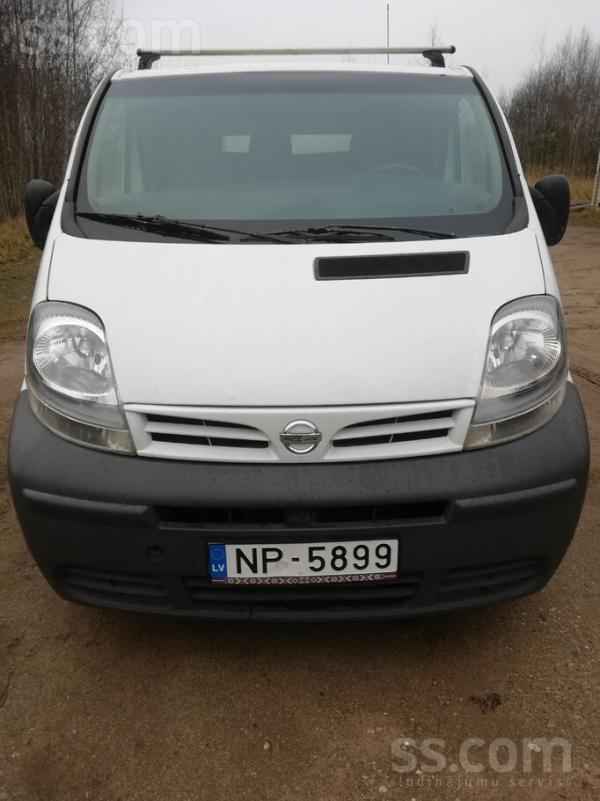 White Nissan Primastar 2006 in Balvi, with an engine capacity of 1.90 L and mileage of 271 thousand km for 3800 €, photo 1 on AUTOMOTO.COM.LV