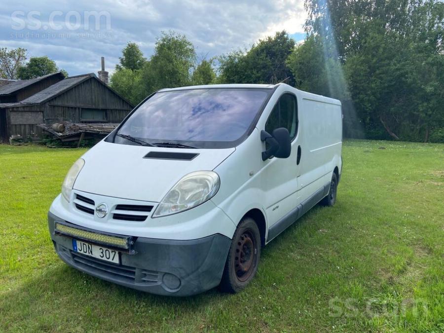 White Nissan Primastar 2009 in Riga, with an engine capacity of 2.00 L and mileage of 0 thousand km for 4250 €, photo 1 on AUTOMOTO.COM.LV