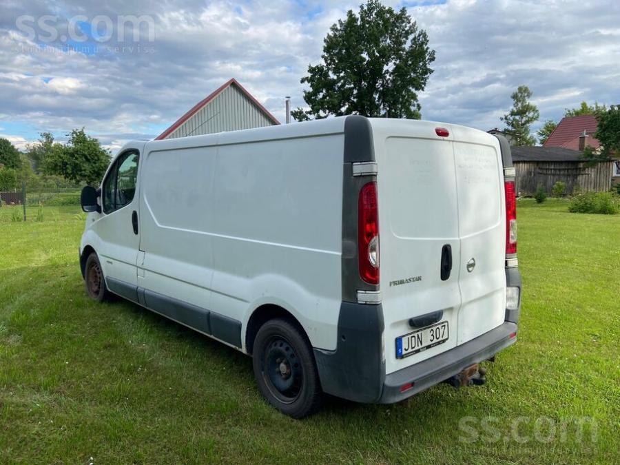 White Nissan Primastar 2009 in Riga, with an engine capacity of 2.00 L and mileage of 0 thousand km for 4250 €, photo 4 on AUTOMOTO.COM.LV