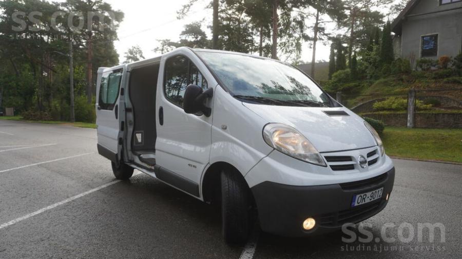 White Nissan Primastar 2012 in Riga, with an engine capacity of 2.00 L and mileage of 279 thousand km for 5189 €, photo 9 on AUTOMOTO.COM.LV