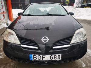 Black Nissan Primera 2006 in Vilnius, with an engine capacity of 1.80 L and mileage of 174 thousand km for 2550 €, photo 6 on AUTOMOTO.COM.LV