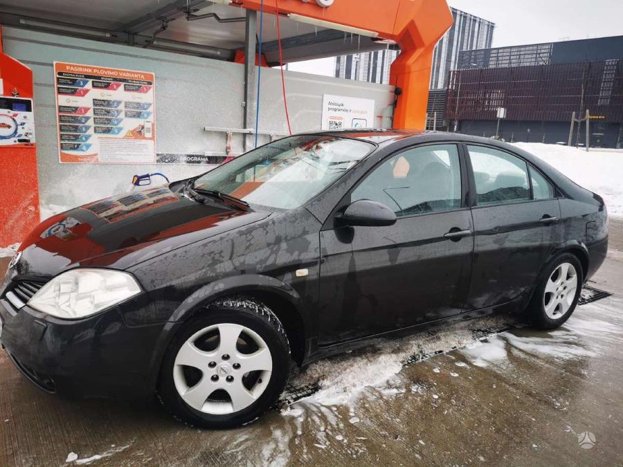 Black Nissan Primera 2006 in Vilnius, with an engine capacity of 1.80 L and mileage of 174 thousand km for 2550 €, photo 11 on AUTOMOTO.COM.LV