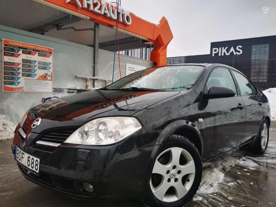Black Nissan Primera 2006 in Vilnius, with an engine capacity of 1.80 L and mileage of 174 thousand km for 2550 €, photo 12 on AUTOMOTO.COM.LV