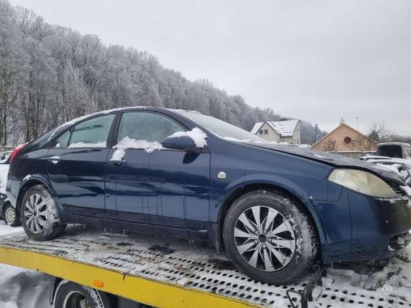 Blue Nissan Primera 2003 in Kaunas, with an engine capacity of 1.60 L and mileage of 280 thousand km for 599 €, photo 3 on AUTOMOTO.COM.LV