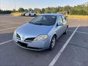 Blue Nissan Primera 2005 in Vilnius, with an engine capacity of 1.87 L and mileage of 273 thousand km for 1300 €, photo  on AUTOMOTO.COM.LV