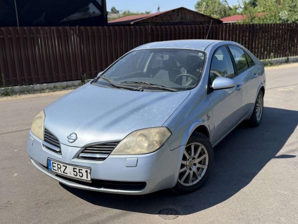 Blue Nissan Primera 2004 in Vilnius, with an engine capacity of 1.77 L and mileage of 239 thousand km for 500 €, photo 1 on AUTOMOTO.COM.LV
