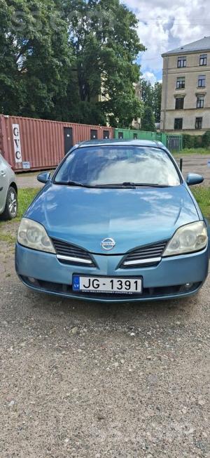 Blue Nissan Primera 2003 in Liepaja, with an engine capacity of 2.20 L and mileage of 326 thousand km for 500 €, photo  on AUTOMOTO.COM.LV