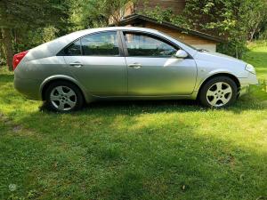 Pelēks Nissan Primera 2002 Viļņa, ar dzinēja tilpumu 1.77 L un nobraukumu 91 tūkst. km par 900 €, foto  vietnē AUTOMOTO.COM.LV